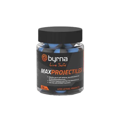 Byrna Max Projectiles Less Lethal Chemical Agent J5 Rescue Supply Llc