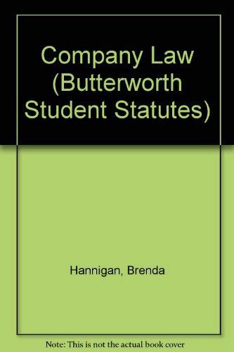 Company Law Butterworth Student Statutes By Brenda Hannigan Goodreads
