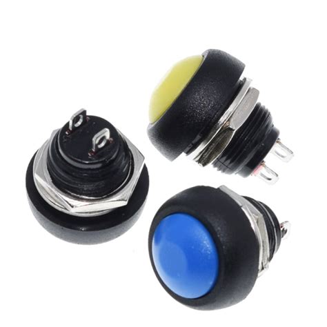 Bouton poussoir 12mm étanche MHTronic