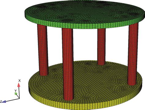 Finite Element Model Of Structure From Fig 7 Download Scientific Diagram