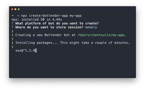 Getting Started Bottender