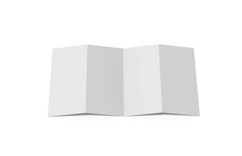 아코디언 접기 브로셔 4 개 접기 브로셔 8 페이지 4 패널 리플 렛 콘 서 티 나 접이식 흰색 배경 3d 일러스트에 서식 파일을 조롱 4가지 개체에 대한 스톡 사진 및