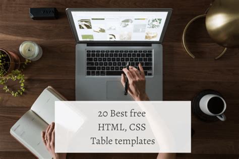 Best Free HTML CSS Table Templates Wpshopmart