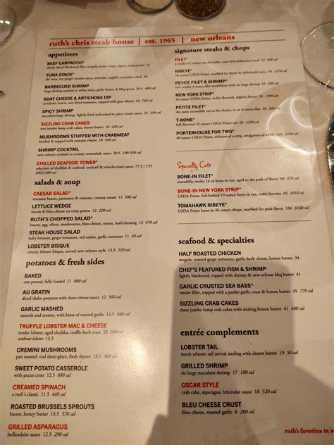 Ruths Chris Steak House Restaurant Snapshot