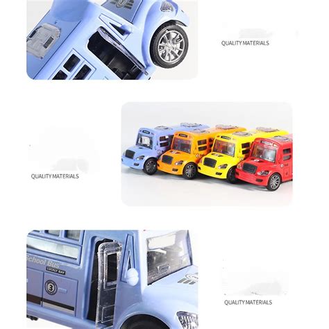 Inertia Model Vehicles Inertial School Bus Model Toys Inertia Bus Model Toys Vehicle Cars