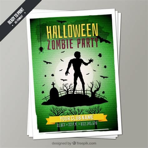Zombie Flyer Vectors And Illustrations For Free Download
