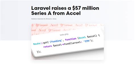 laravel holdings inc mengumpulkan dana 57 juta dollar untuk