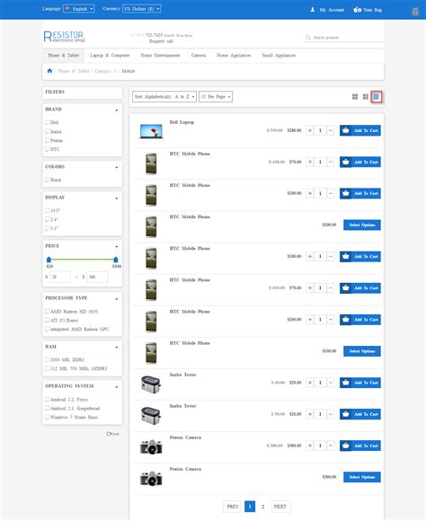 CS Cart Resistor Theme Responsive Template