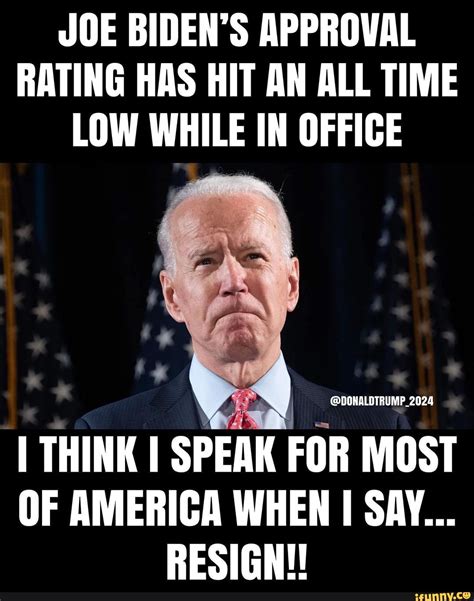 Joe Bidens Approval Rating Has Hit An All Time Low While In Office