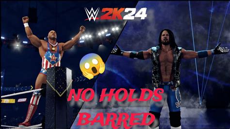 WWE K Gameplay Kurt Angle Vs AJ Styles No Holds Barred Match K Fps ANSTER PLAYS