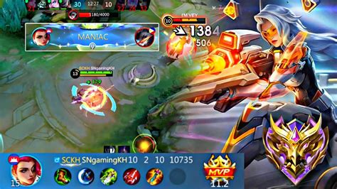 Lesley😱🥴 One Shot Gameplay Mobile Legends Bang Bang Youtube