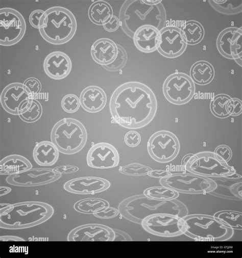 Clock Button On A Touch Screen Interface Stock Photo Alamy