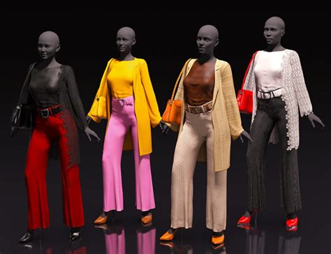DForce Iconic Style Outfit For Genesis Females Bundle Freebies Daz D