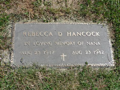 Rebecca H Reba” Darling Hancock 1917 1982 Find A Grave Memorial