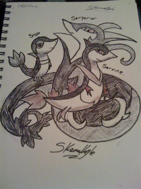 Snivy Evolution By SkemoKyle On DeviantArt