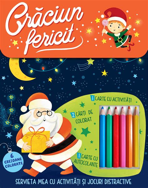 Carti Carti De Activitati Crăciun Fericit Servieta Mea Cu