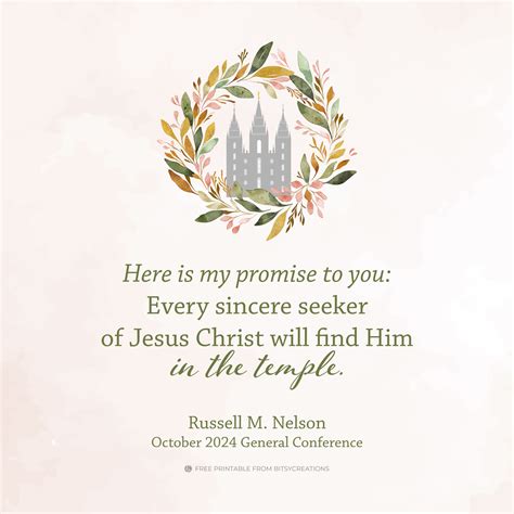 Free General Conference Quote Art Printables October 2024