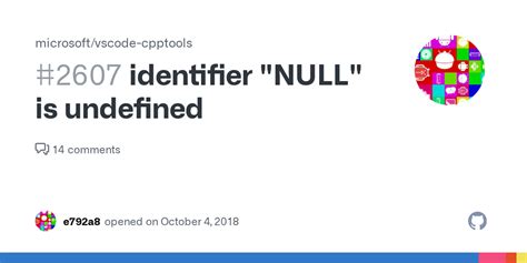 Identifier NULL Is Undefined Issue Microsoft Vscode Cpptools GitHub