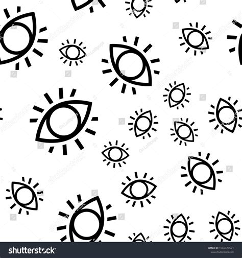 Eyes Line Art Seamless Pattern Vector Stock Vector Royalty Free 1965470521 Shutterstock