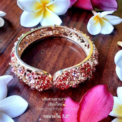 กำไลล้านนา กำไลฉลุล้านนา กำไลแฟชั่น กำไลชุดไทย งานปราณีตสวยงามมาก ลาย