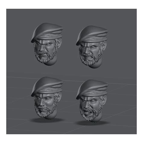 Ww2 Australian Commandos Heads With Beard