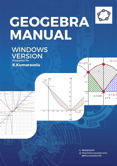 Geogebra Manual Windows Version Prepared By K Kumaravelu Geogebra