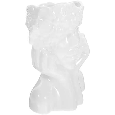 VASE BUSTE EN céramique pour femmes ornement de table Pot de fleur