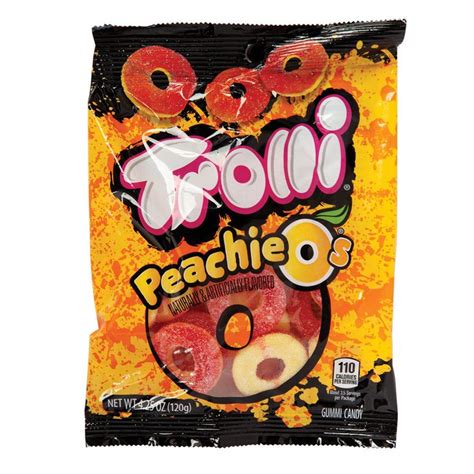 Trolli Gummy Peachie Os 425 Oz Peg Bag Peg Bag Jellycat Stuffed
