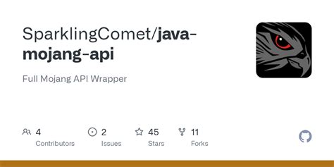 Github Sparklingcomet Java Mojang Api Full Mojang Api Wrapper