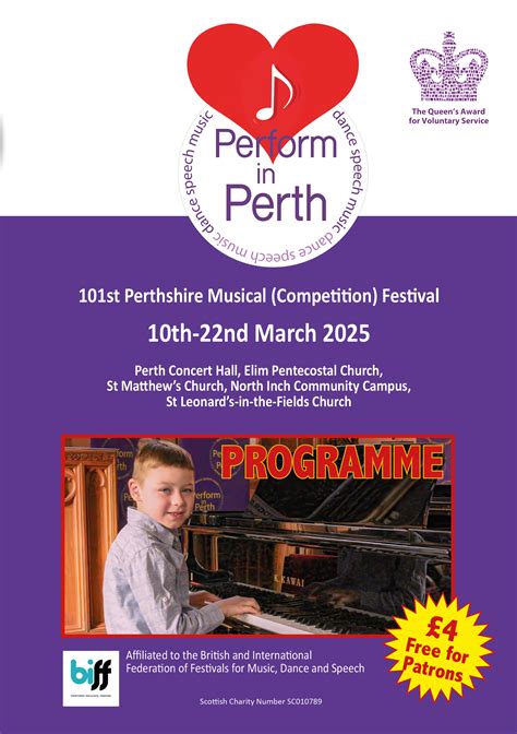 2025 Programme Perform In Perth
