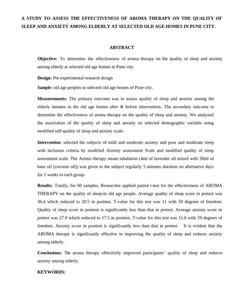 Final Manuscript Pdf Sleep Disorder Mental Disorder
