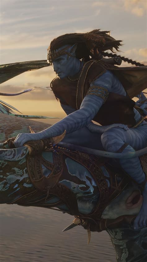 Avatar The Way Of The Water Movie 2022 Navi Jake Sully Flying