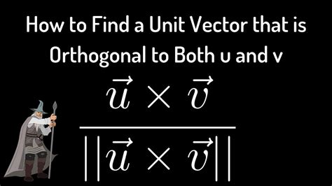 Orthogonal Vectors Example