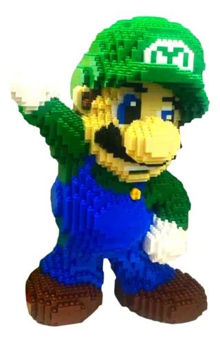 Mario Fichas Luigi Bowser Bloques Mini Para Armar Juguetes Cuotas Sin