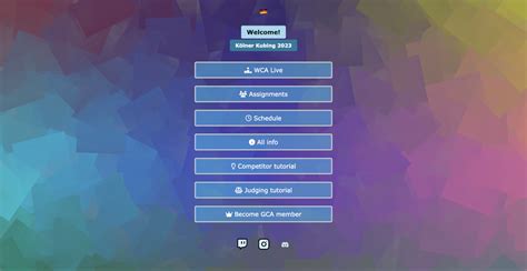 github annikastein my comp 🛬 custom landing page for wca