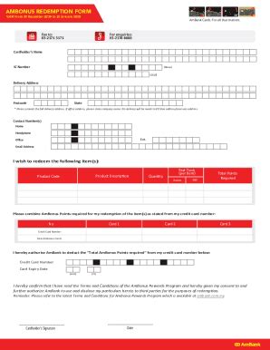 Fillable Online Redemption Form WorkingFile Fax Email Print PdfFiller