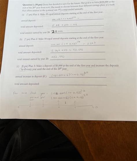Solved Question 1 70 Pts Deniz Has Decided To Save For