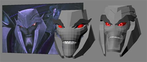 3d Tfp Megatron Face Updated 10th Sept 15 By Razziembessai On Deviantart