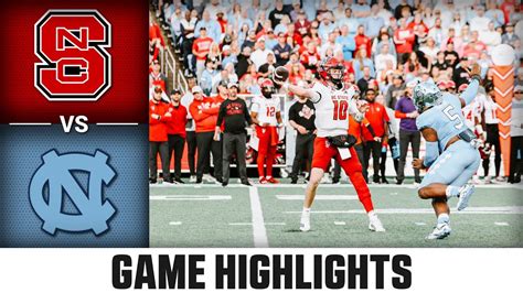 Nc State Vs North Carolina Acc Football Highlights 2022 Youtube