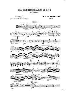 Ego Sum Resurrectio Et Vita Paraphrase For Organ And Orchestra Op 34