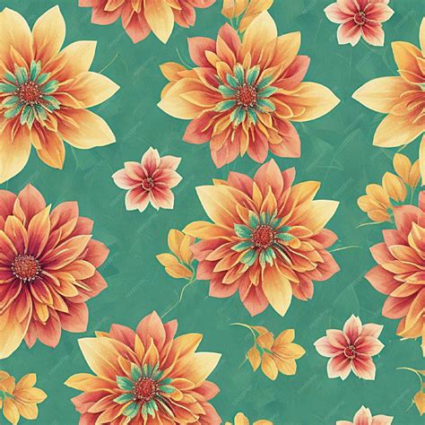 Premium Vector Digital Sublimation Seamless Pattern