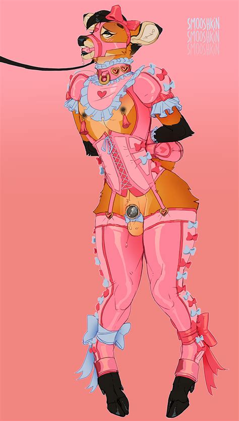 Rule 34 Accessory Anthro Antler Removal Antlers Ball Gag Balls Blush Bodily Fluids Bow Ribbon
