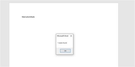 How To Use Vba To Document Custom Styles In A Microsoft Word Document