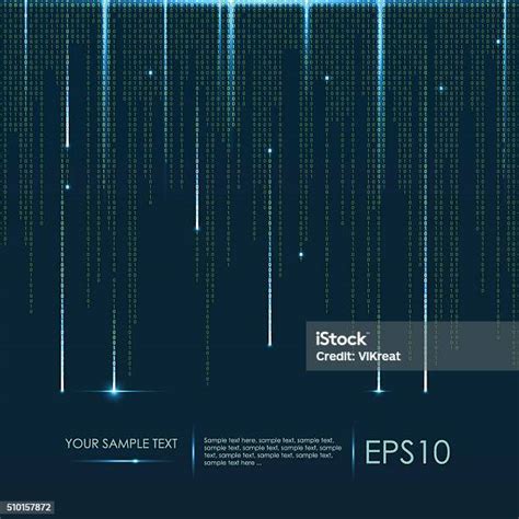 추상적임 기술 배경 벡터 이진법 0명에 대한 스톡 벡터 아트 및 기타 이미지 0명 가상현실 개발 Istock
