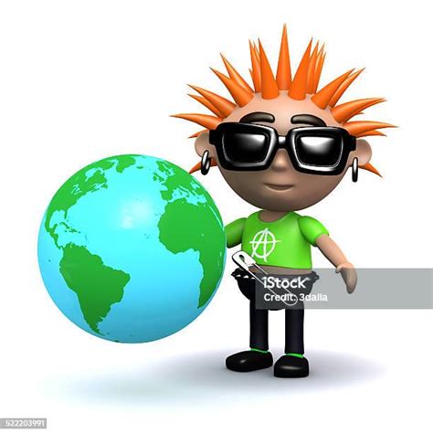 3 D 펑크 부러워합니다 에 대한 지구별 전 3차원 형태에 대한 스톡 사진 및 기타 이미지 3차원 형태 개성 개념 고딕 양식 Istock