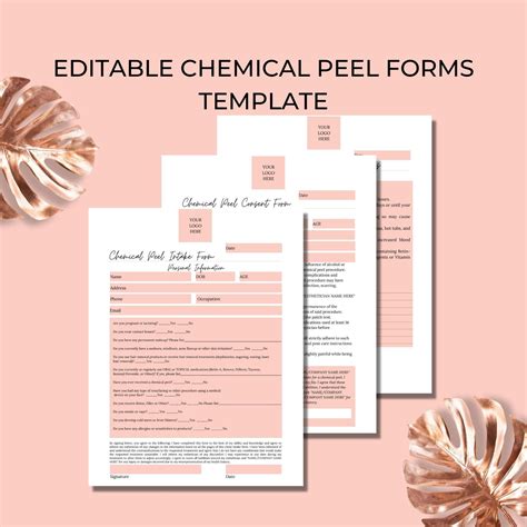 Chemical Peel Intake Form Chemical Peel Consent Form Chemical Peel