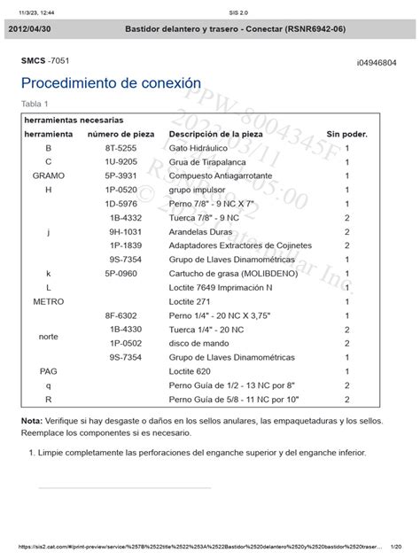 Calibrado Articulacion Central Pdf Tornillo Rodamiento Mecánico