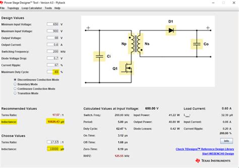 Ucc Q Transformer Inductance Calculation Power Management