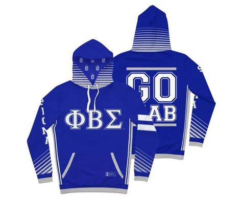 Fraternity Hoodie Phi Beta Sigma Fraternity Varsity Stripes Hoodie