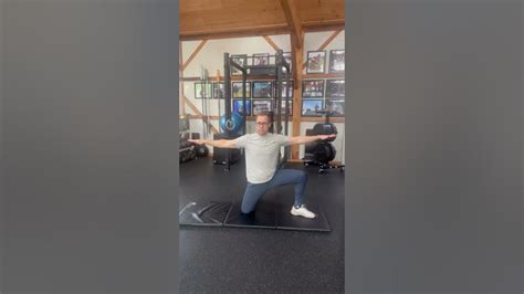 Half Kneeling Hip Adductor Stretch Kneeling Warrior 2 Youtube